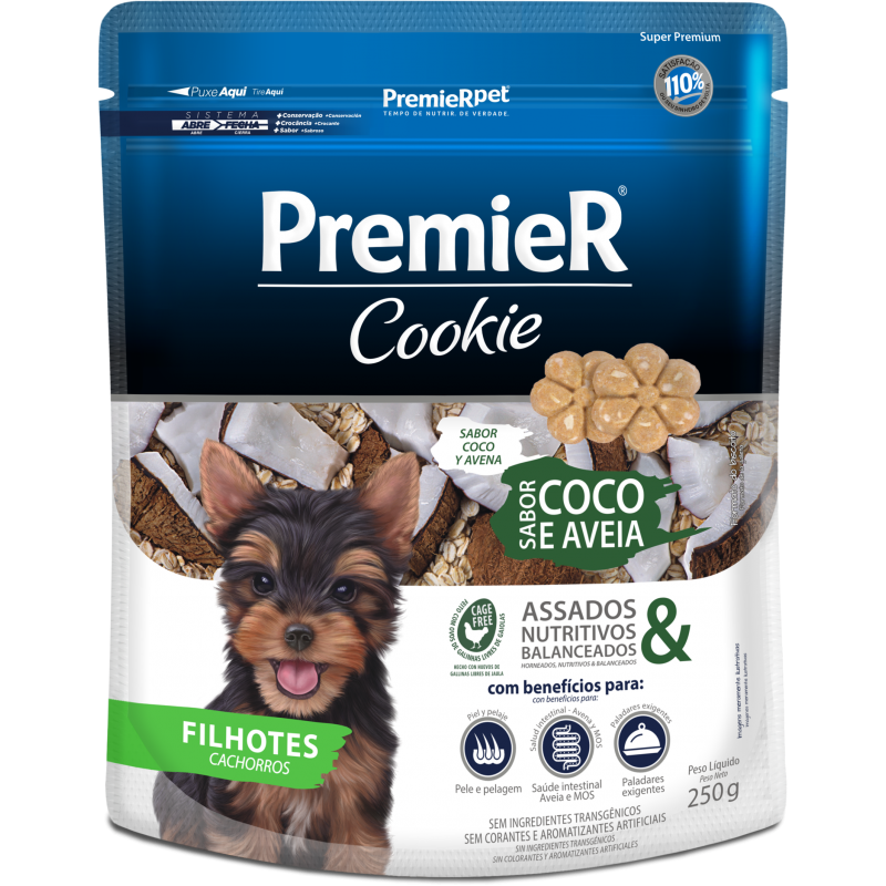 Premier Cookie Cachorros Coco Y Avena Perro 250gramos 40203 4,990.00