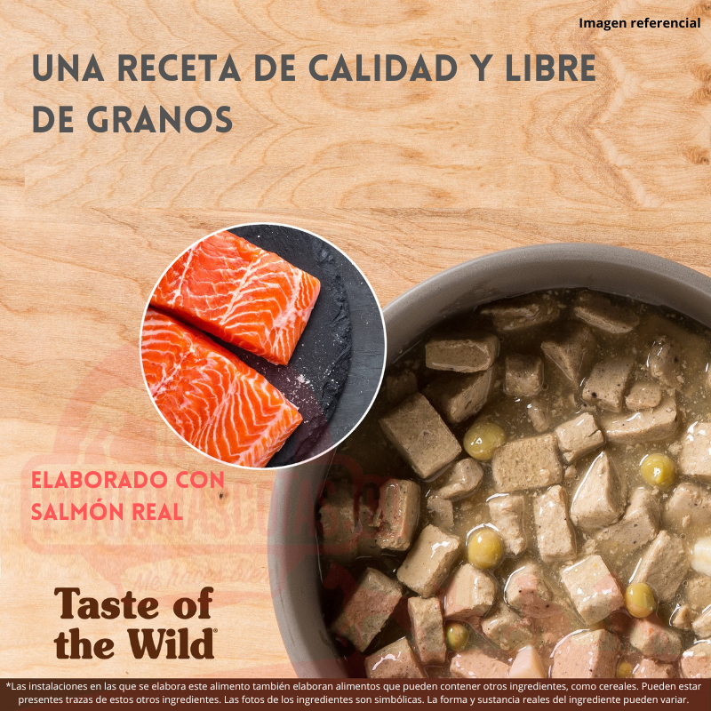 Pack 12 Latas Taste of the Wild Tow Pacific Stream Salmon 390g 4089...