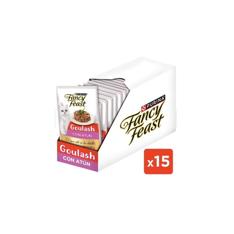 Pack Fancy Feast Pouch Gato Goulash Atun 85g x 15 41230 19,990.00