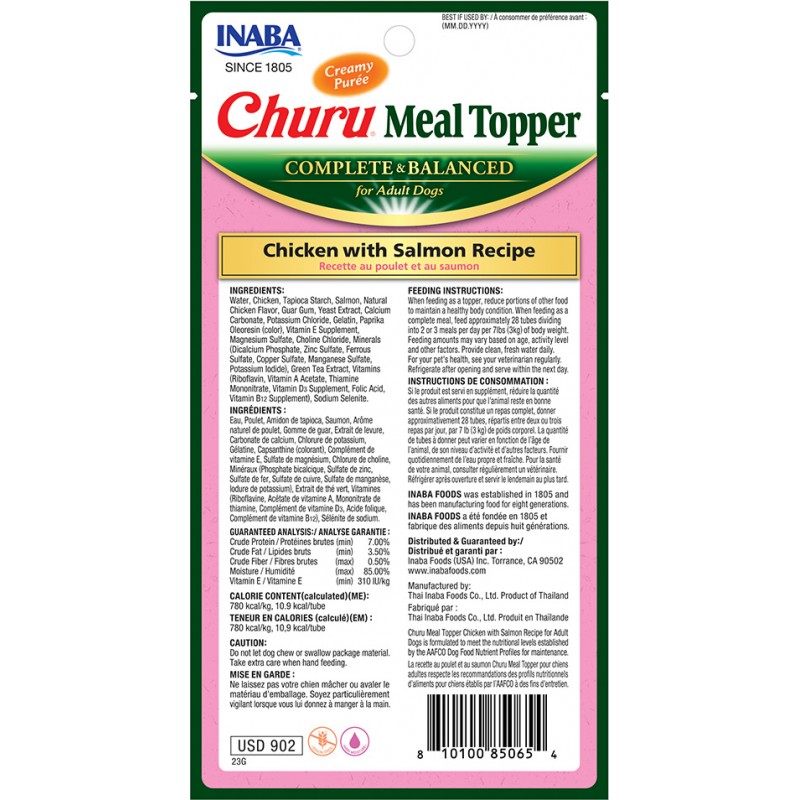 Pack 48 Golosina Churu Dog Meal Topper Pollo & Salmón 42806 99,990.00